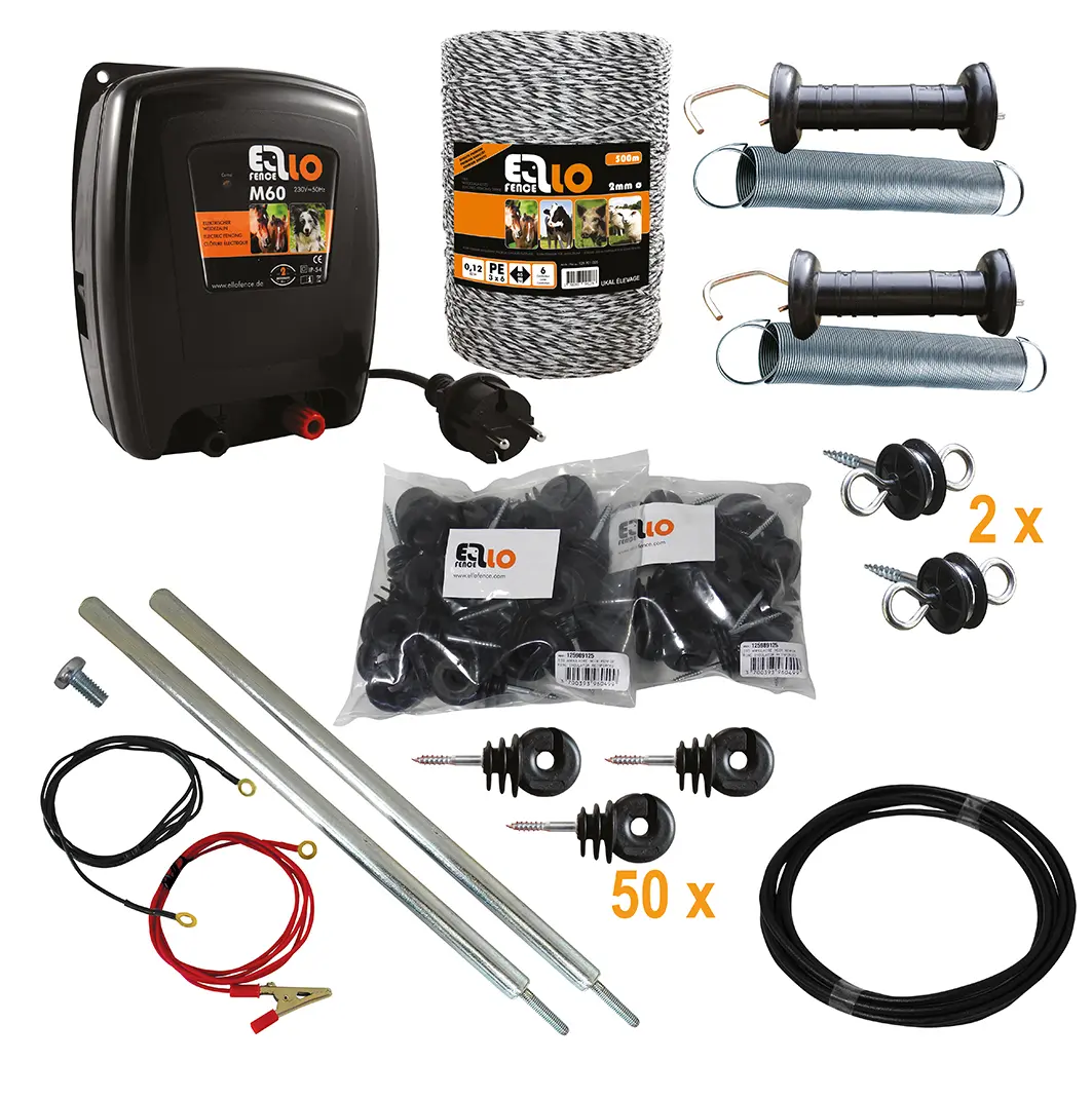 Ellofence Hobby Set mit Weidezaunnetz Kaninchen | Ellofence